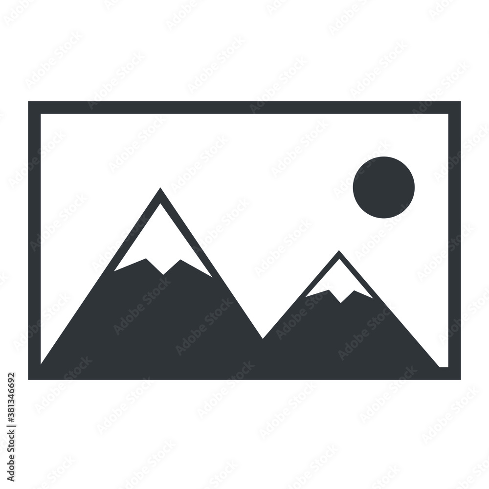 No image available icon. UI image placeholder for wireframes for apps ...