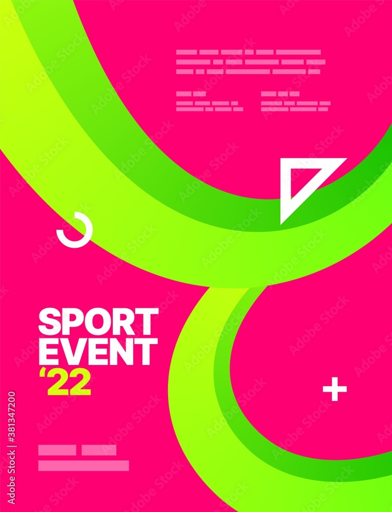 Layout design with abstract dynamic shapes. Vector illustration for ...