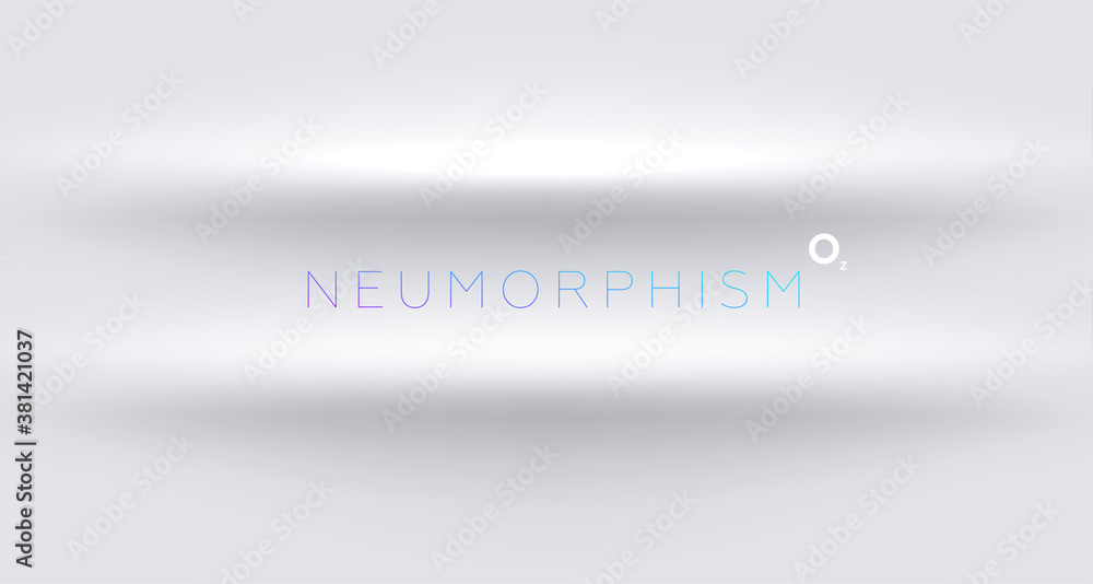 Trendy Neumorphism style liquid plastic interface background. Soft ...