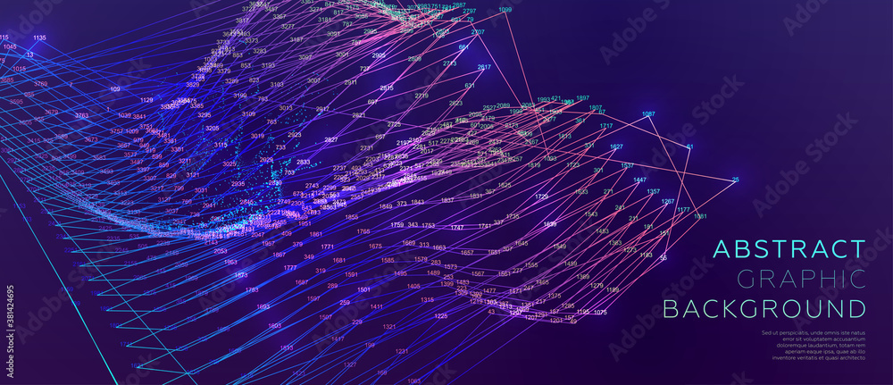 Vetor de Quantum computing, deep learning artificial intelligence ...
