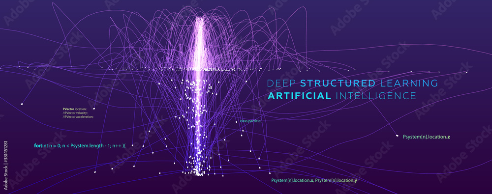 Quantum computing, deep learning artificial intelligence, signal cryptography infographic vector ...