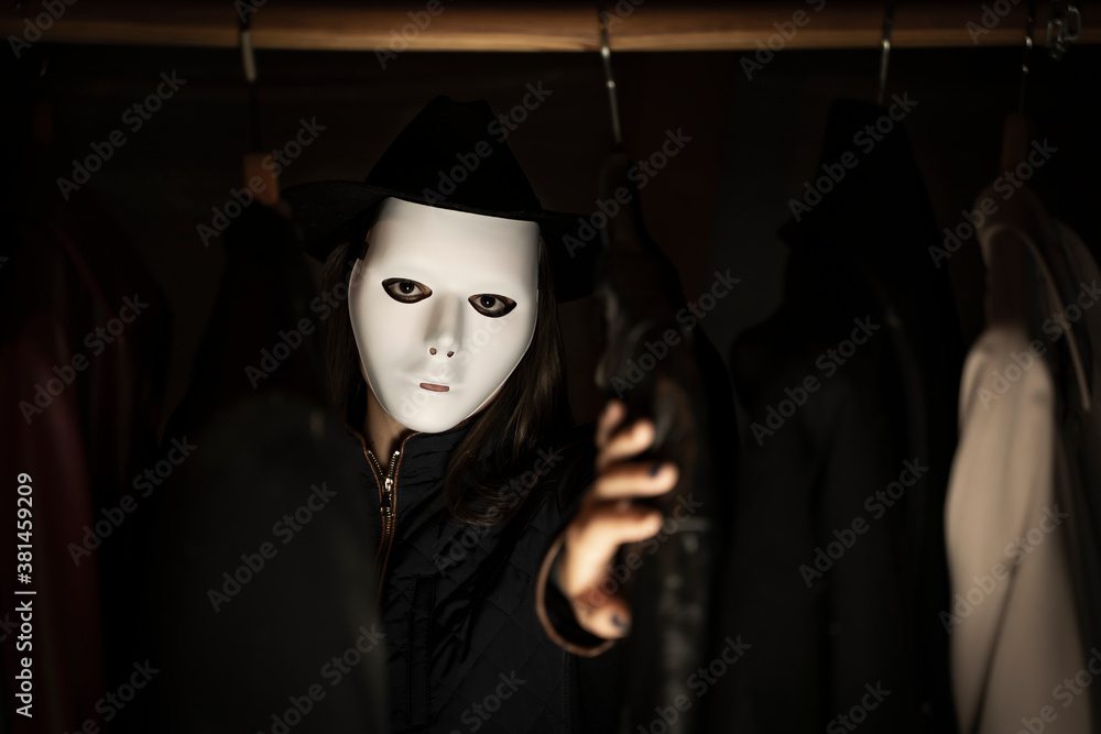 Girl Hiding In The Closet