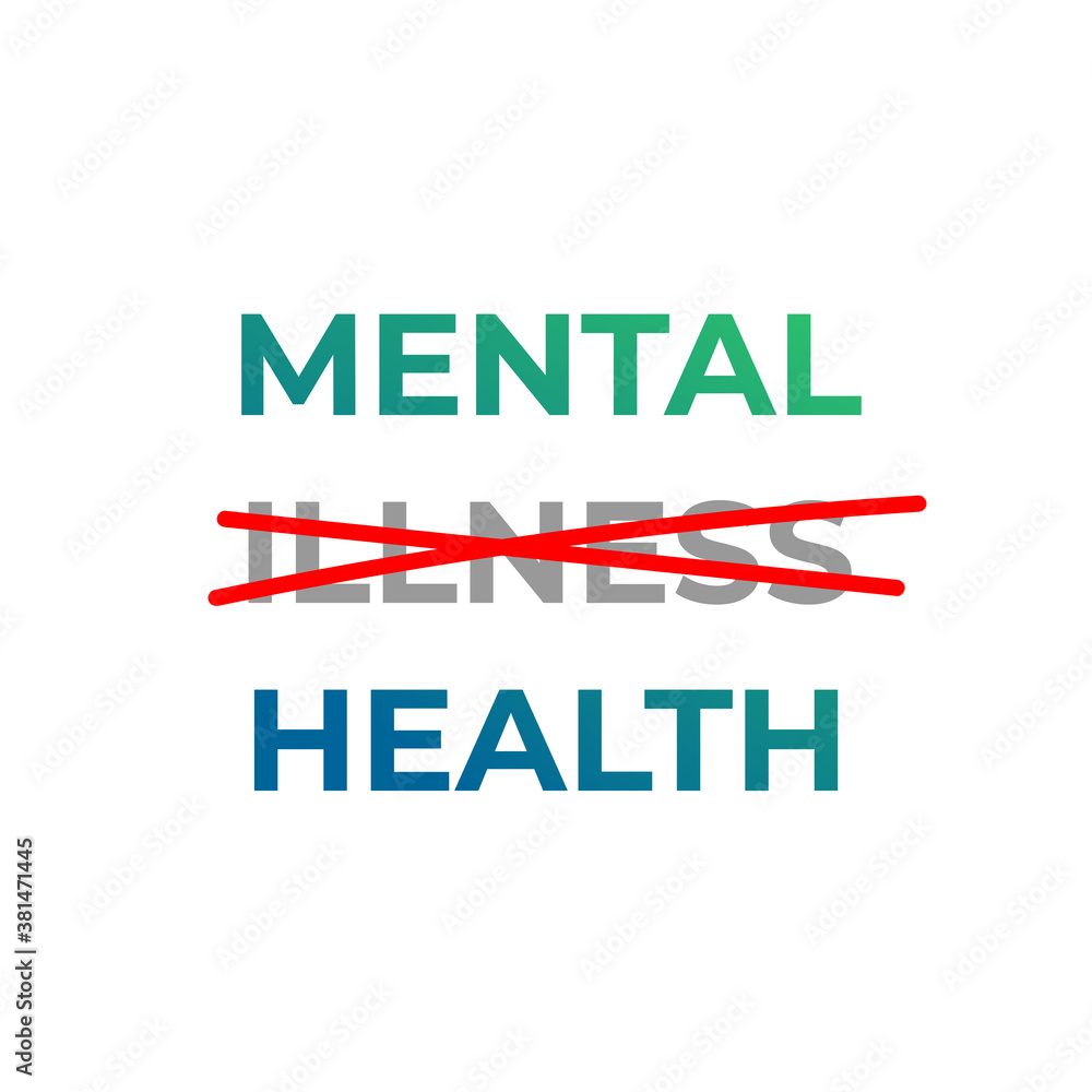 Design for World mental health day. Annual campaign. Raising awareness ...