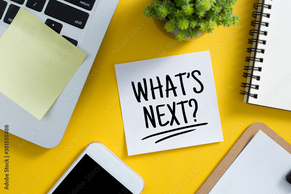 What is Next Concept On Sticky Note Stock Photo | Adobe Stock