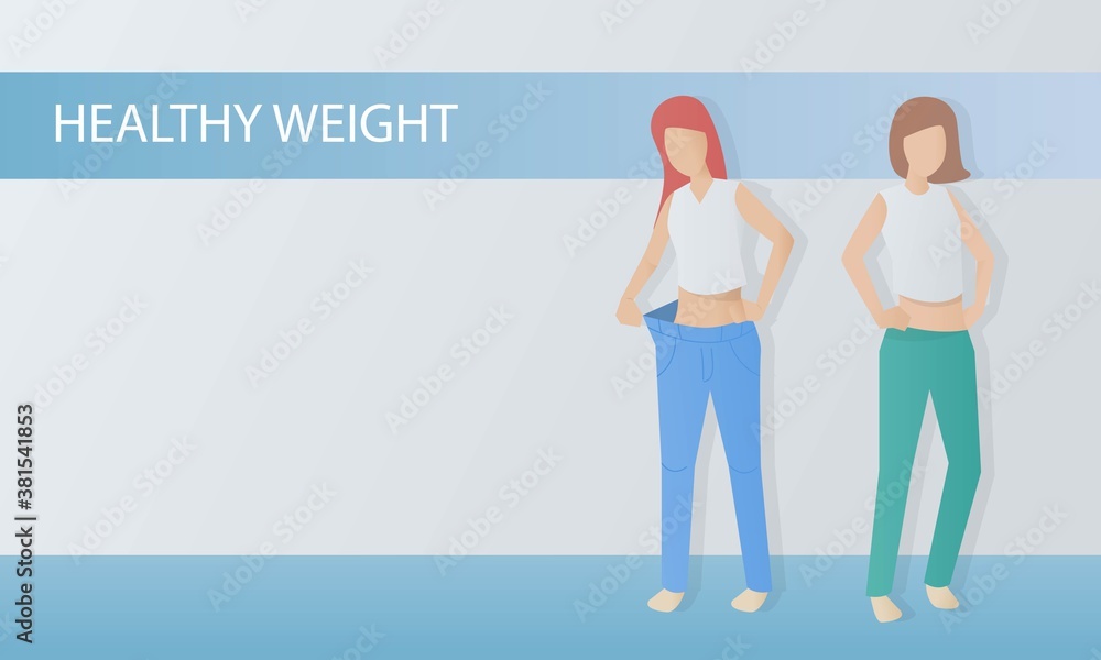 Weight loss concept,Women became more attentive and caring for ...