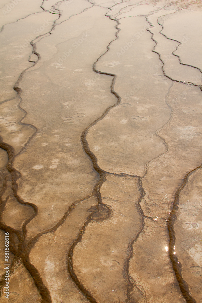 Nature painting pattern texture. Form by water movement and temperature ...