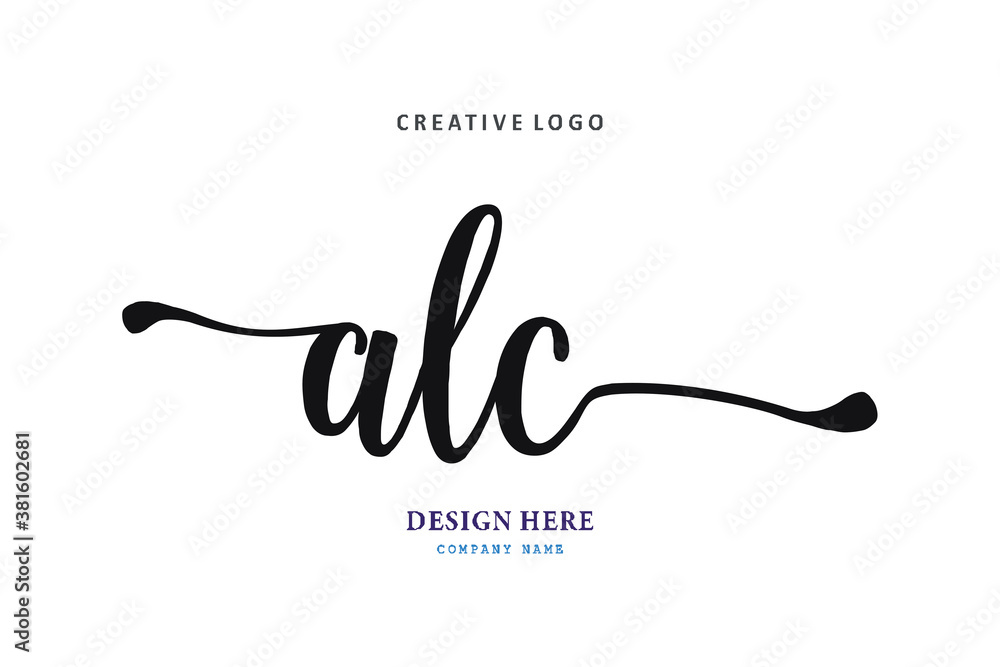 pharmacy logo letter ALC is simple, easy to understand and ...