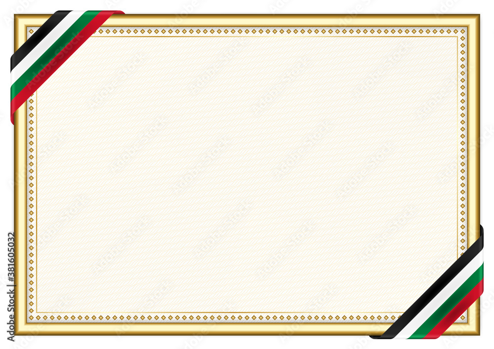 Horizontal frame and border with Palestine flag Stock Vector | Adobe Stock