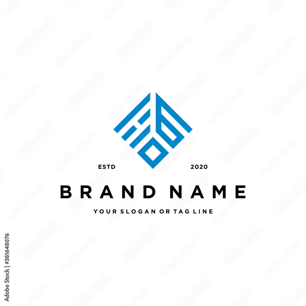 letter HGO logo design vector template Stock Vector | Adobe Stock