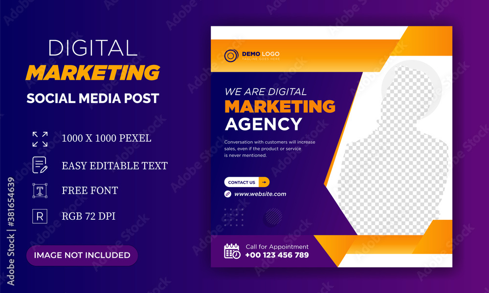 social media ads vector templates fully editable, advertising design ...