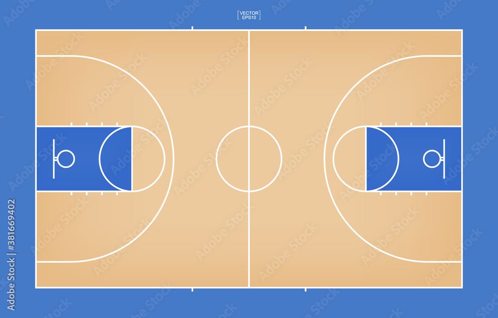 Basketball court background. Basketball field. Vector. Stock Vector ...