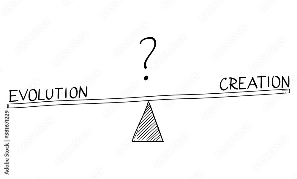 Science Balance Drawing