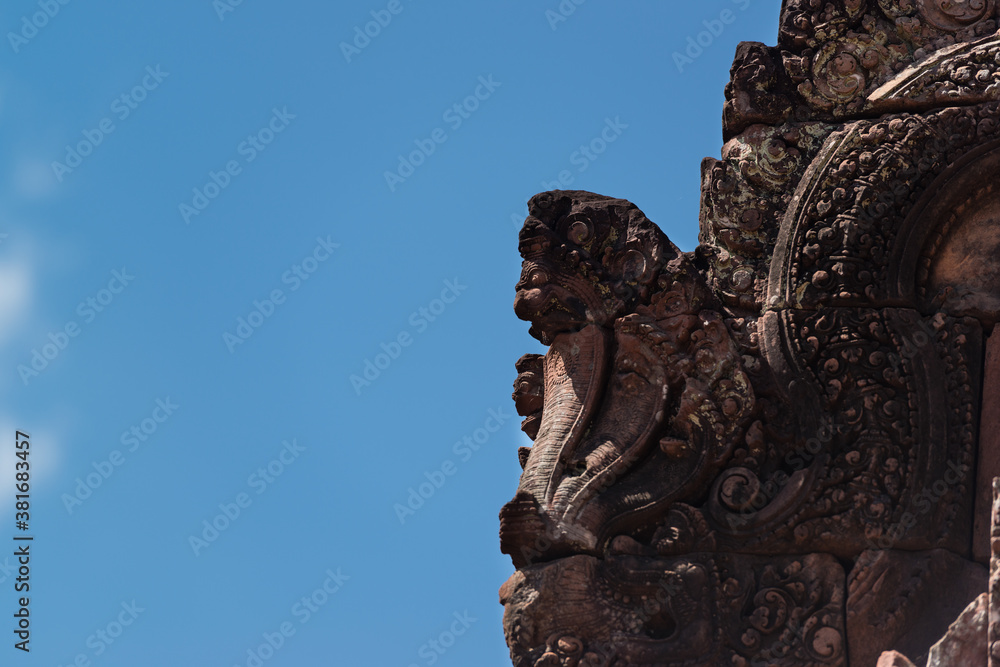 Banteay Srei or Banteay Srey or The Pink Sandstone temple was built ...