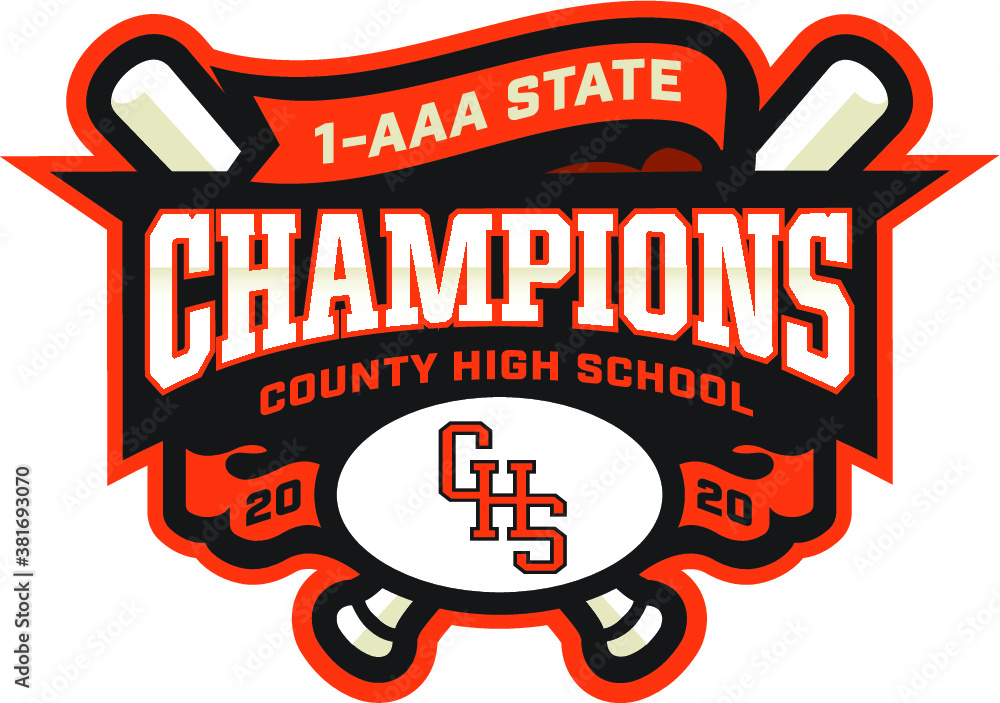 Baseball Champions Logo Stock Vector | Adobe Stock