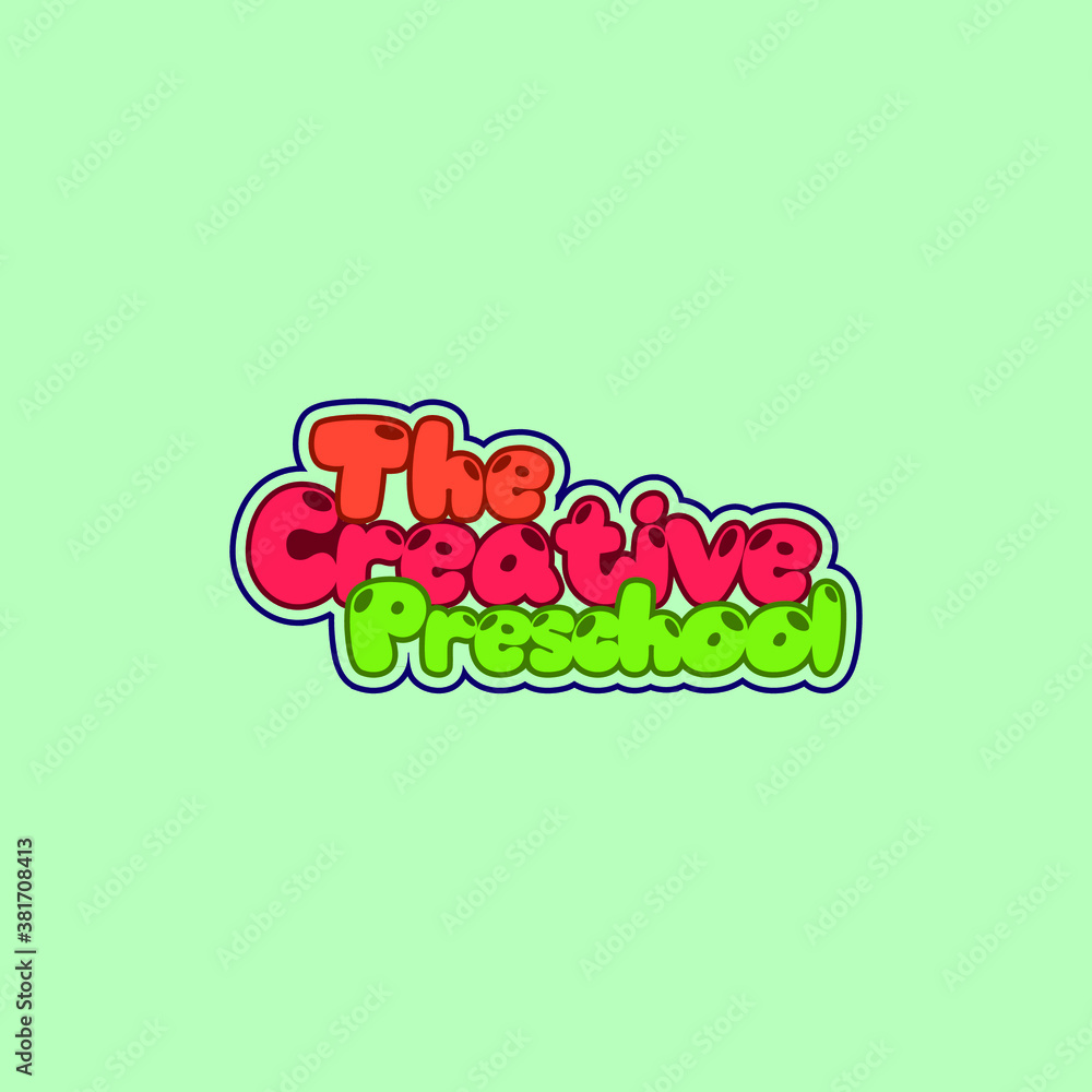 The Creative Preschool Logo designs Stock Vector | Adobe Stock