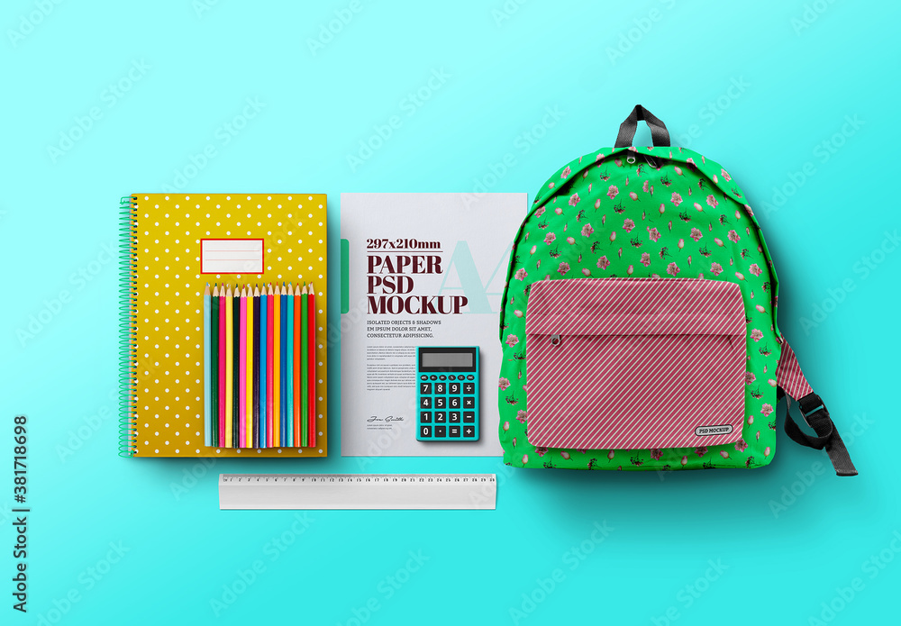 Back to School Mockup Scene Stock Template | Adobe Stock