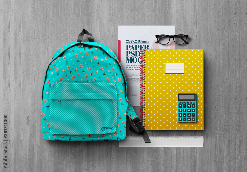 Back to School Mockup Scene Stock Template | Adobe Stock