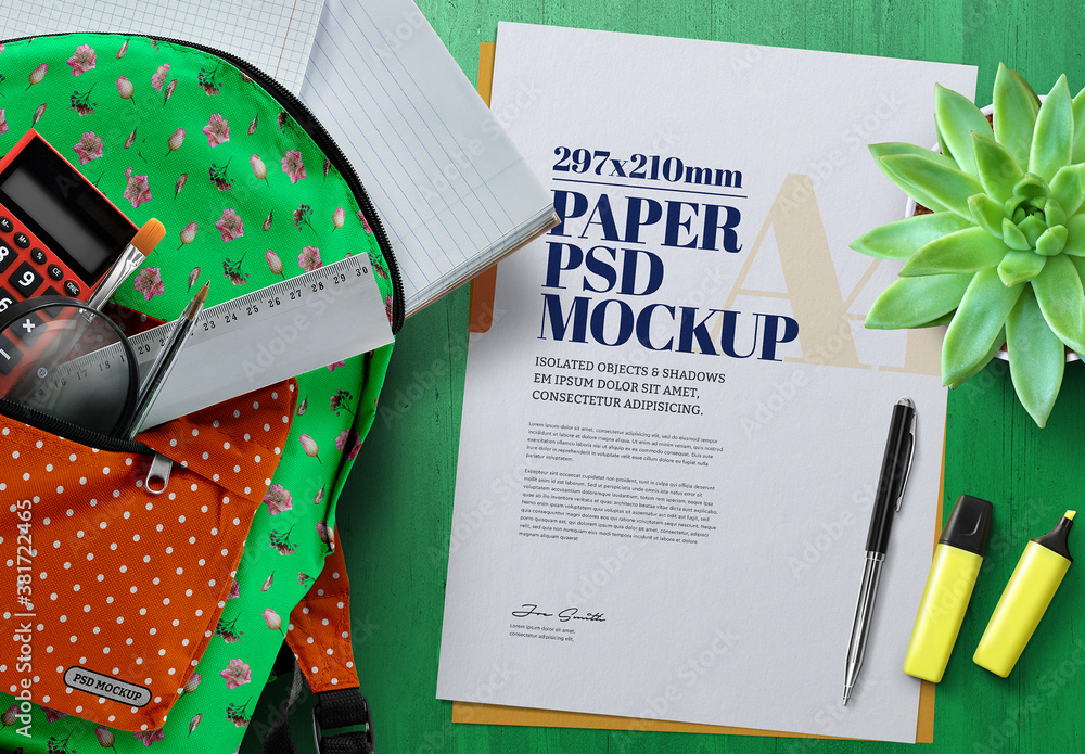 Back to School Mockup Scene Stock Template | Adobe Stock