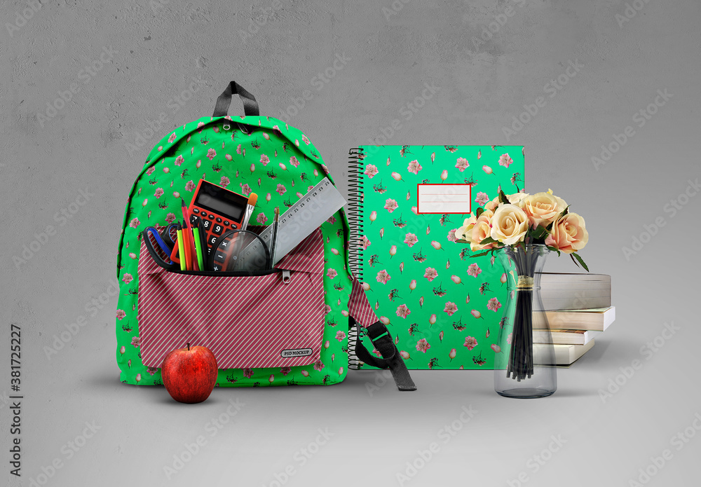 Back to School Mockup Scene Stock Template | Adobe Stock