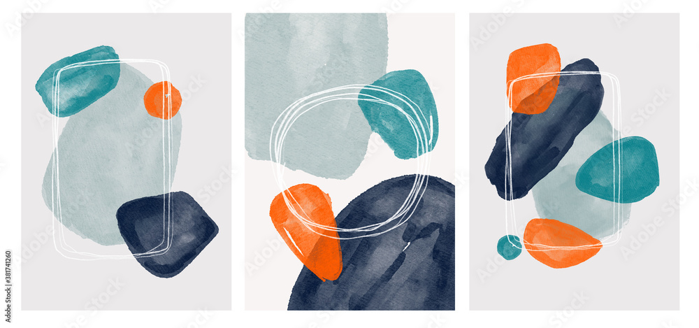 vector illustration. A minimalistic hipster colored frame design ...