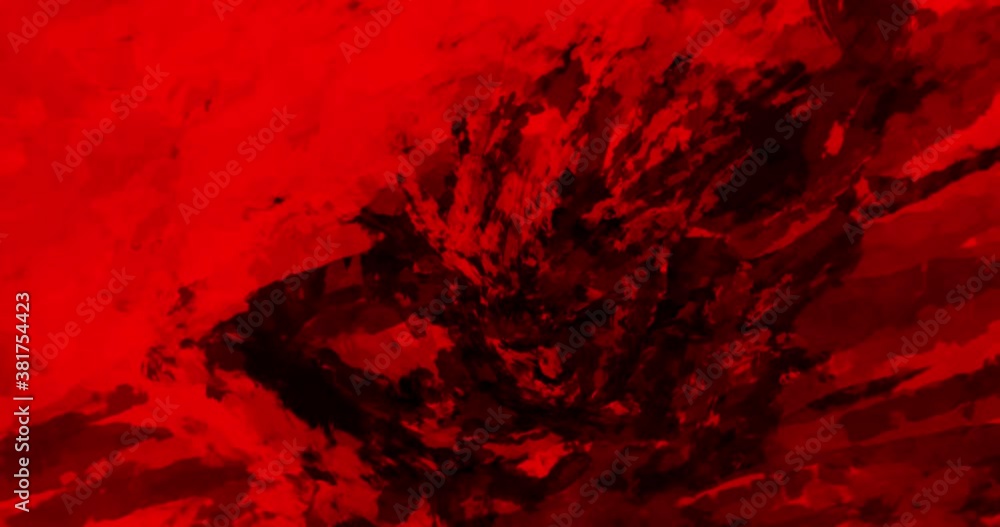 Dark shaman leans over the bowl of blood. Seizure with hallucinations ...