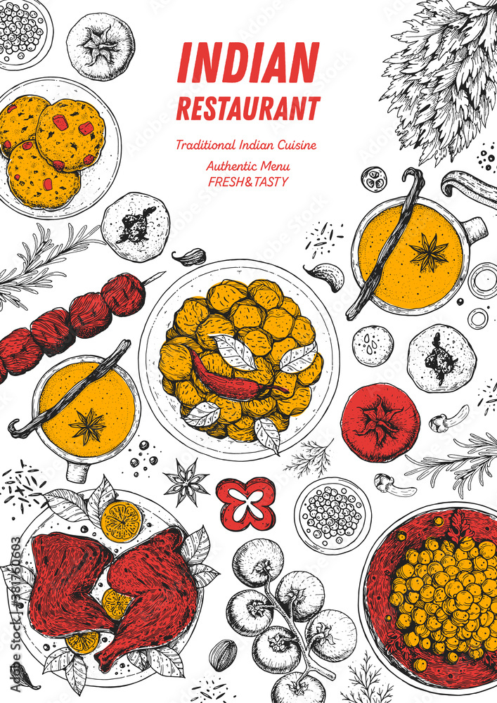 Indian Food Style Background