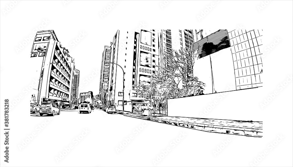 Building view with landmark of Beirut is the capital and largest city ...