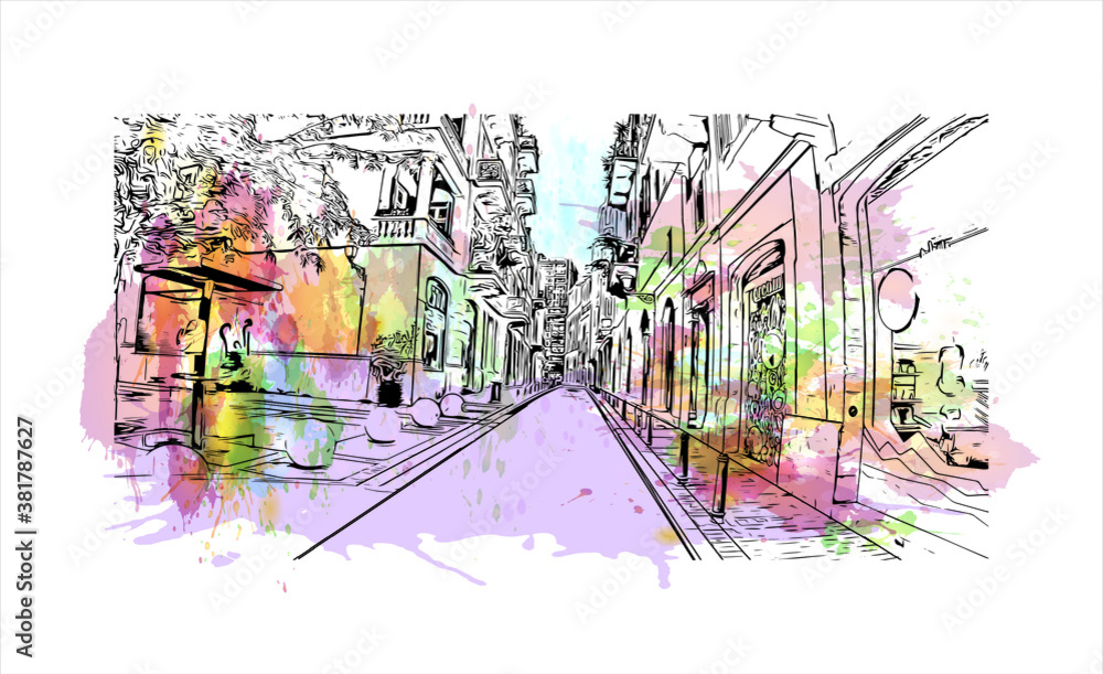 Building view with landmark of Beirut is the capital and largest city ...