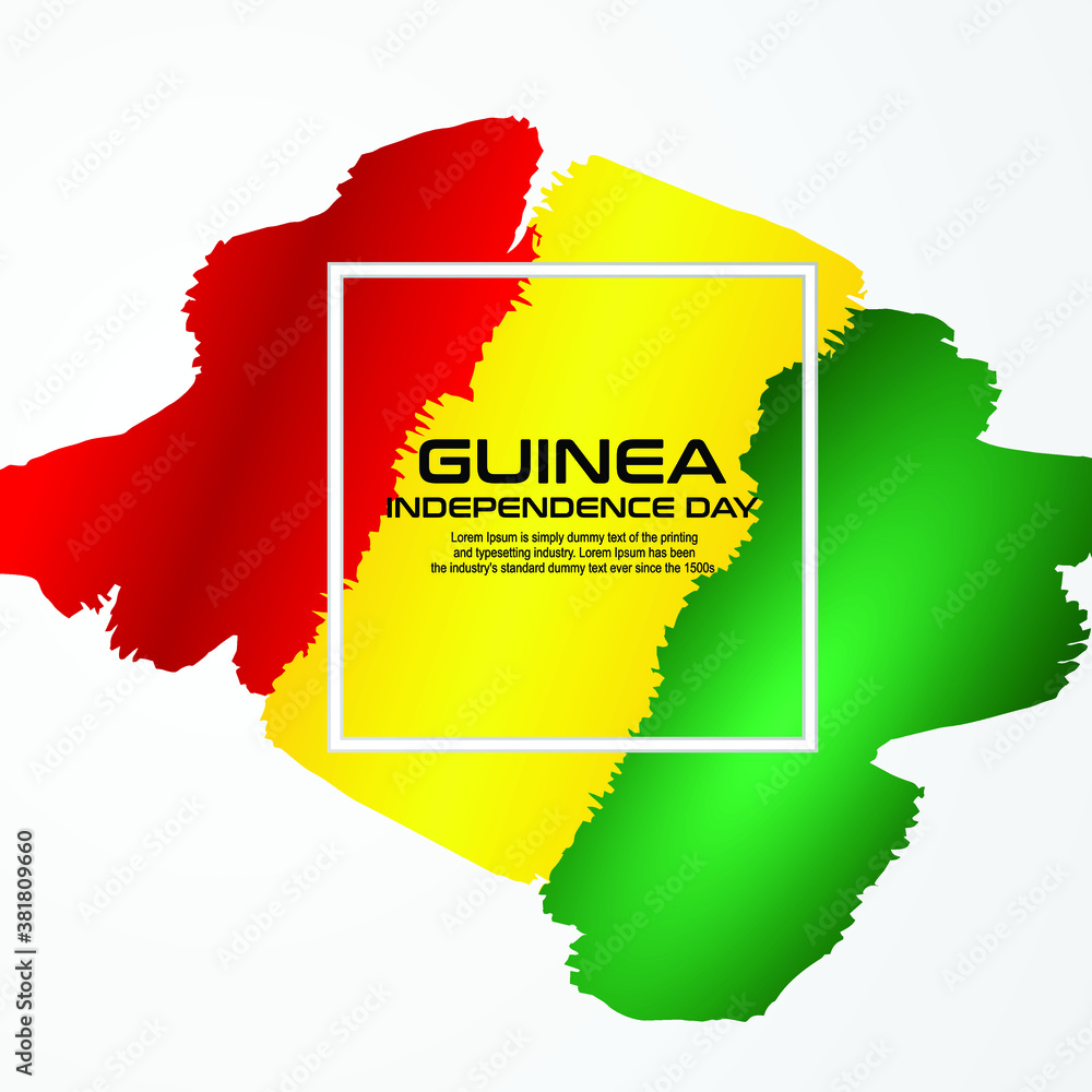 Guinea Independence Day Patriotic Design. Happy Independence Day Guinea ...