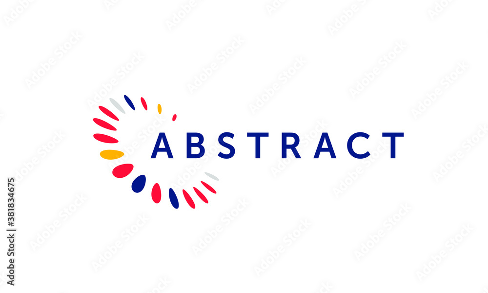 Abstract business logo. Corporate identity design elements. Network ...
