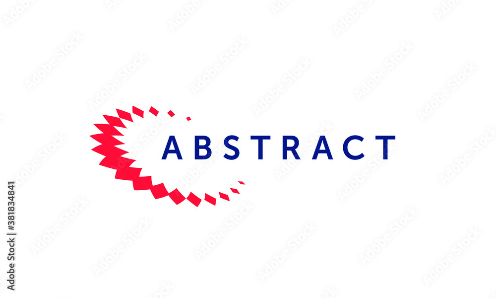 Abstract business logo. Corporate identity design elements. Network ...