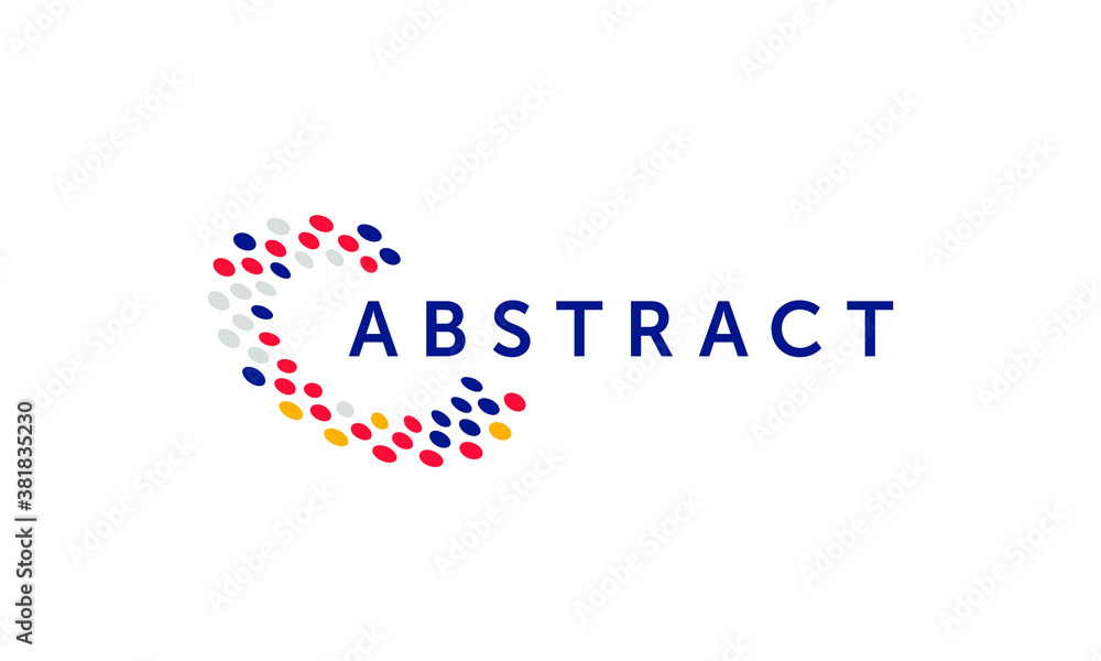 Abstract business logo. Corporate identity design elements. Network ...