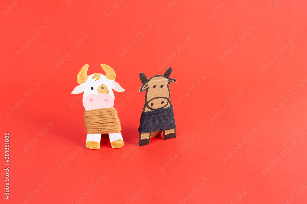 how to make a bull or cow, step by step instruction, DIY, year of the ...