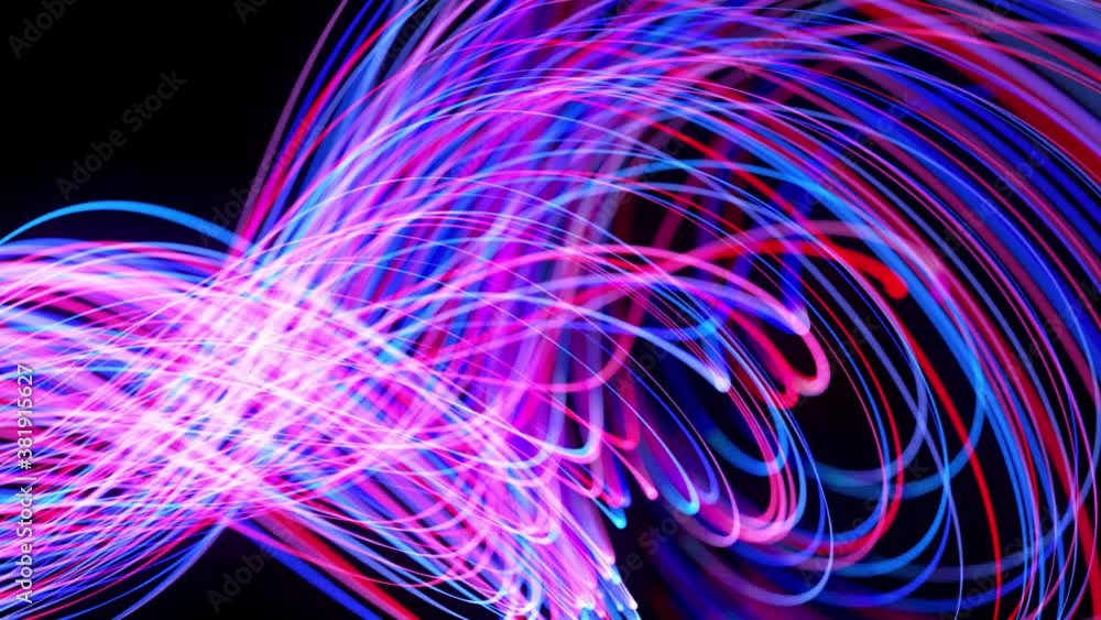 Light flow bg in 4k. Abstract looped background with light trails ...