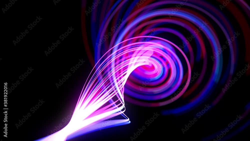 Light flow bg in 4k. Abstract looped background with light trails ...