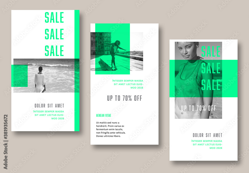 Retail Social Media Posts Stock Template | Adobe Stock