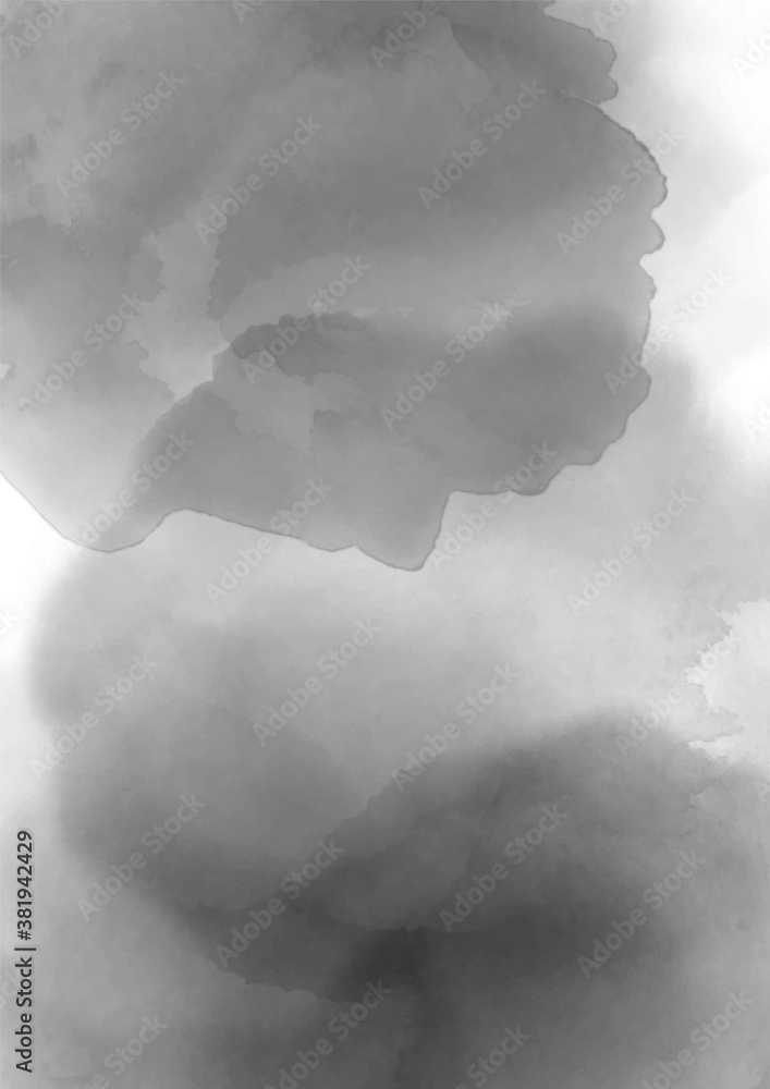 Blue cold gray watercolour Grunge texture in vintage style, light ...