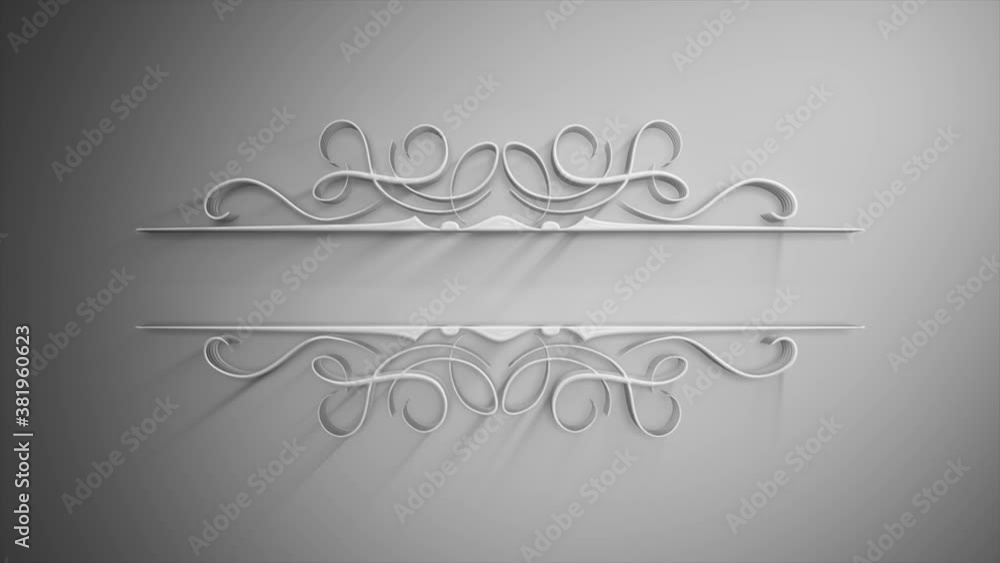 White Soft Banner Background Reveal Animation/ 4k animation of an ...