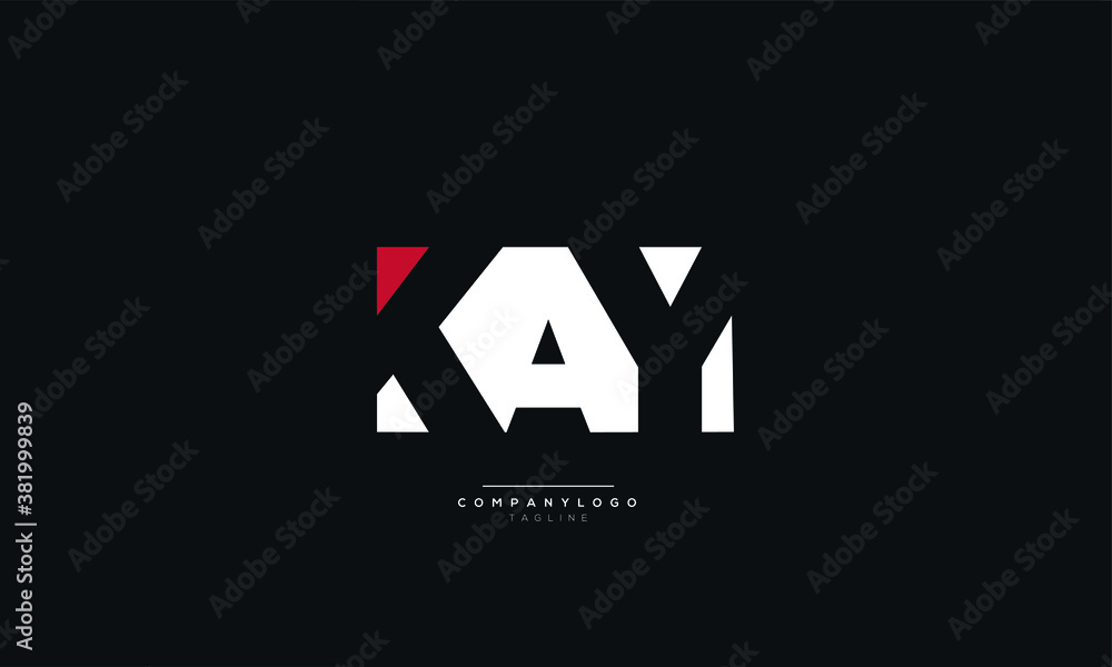 KAY Letter Business Logo Design Alphabet Icon Vector Monogram Stock ...