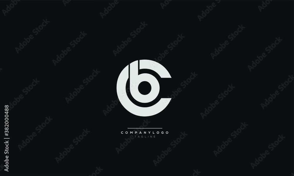 CB, BC , C, B Letter Business Logo Design Alphabet Icon Vector Monogram ...