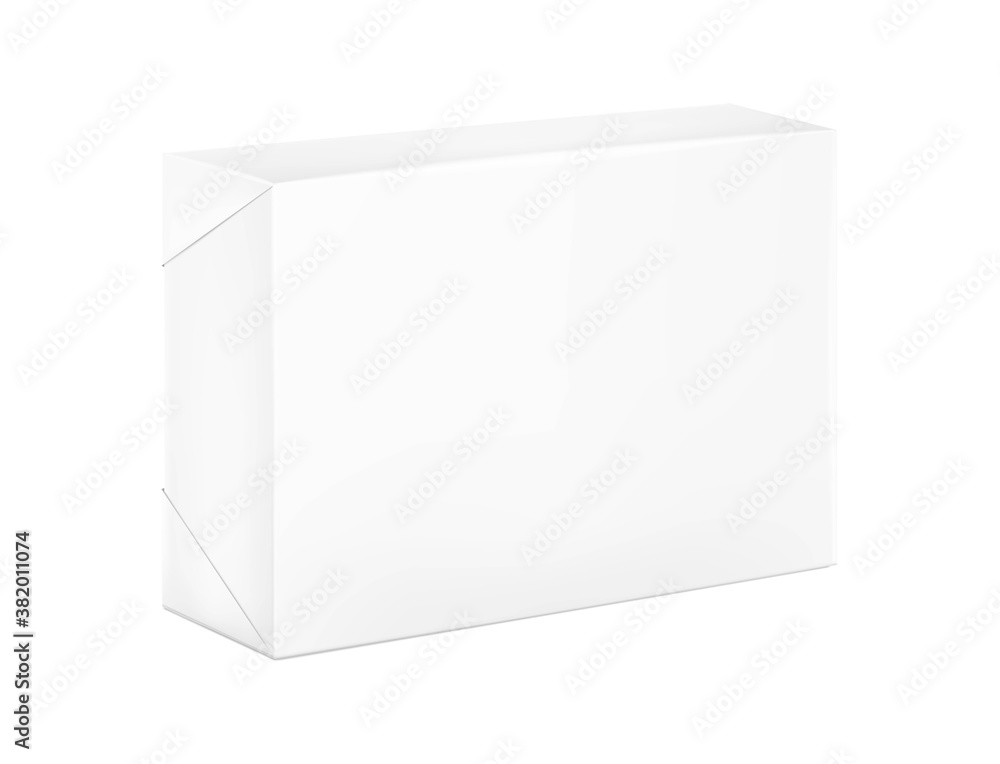 Butter wrapper package mockup. Perspective view. Vector illustration ...