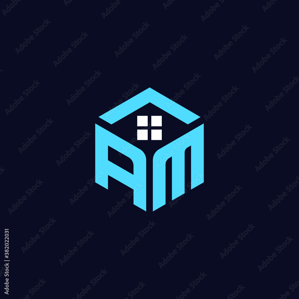 AM Letter Modern and Unique Event Management Logo and Icon Design ...