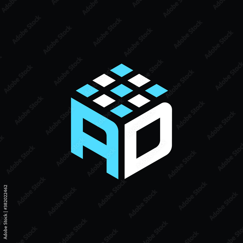 AD Letter Modern and Unique Event Management Logo and Icon Design ...