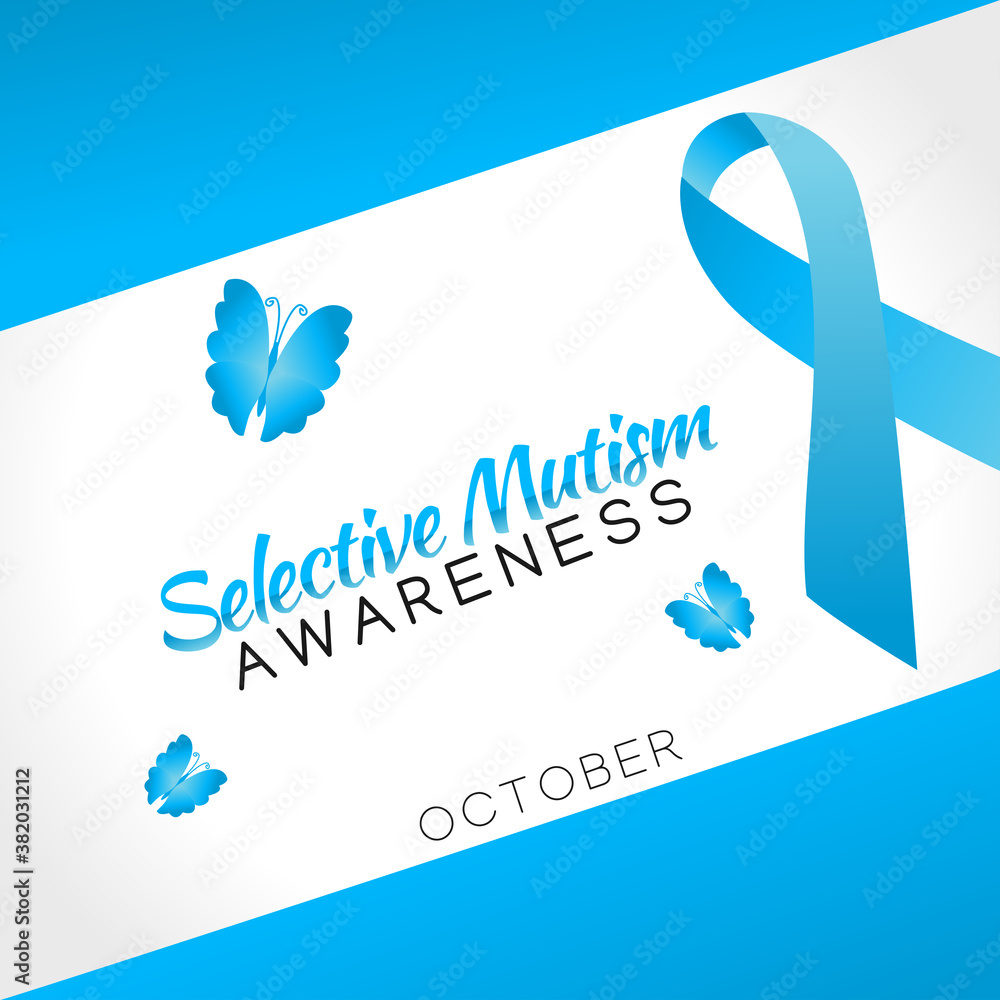 Vector graphic of selective mutism awareness good for selective mutism ...