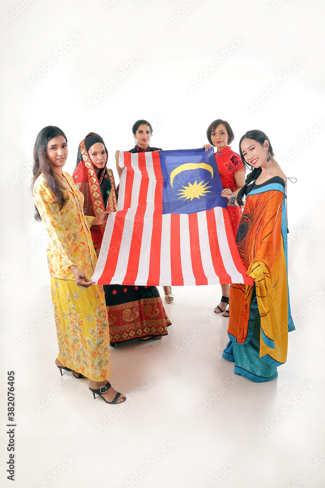 South east Asian Malay Chinese Indian race ethnic origin woman wearing ...