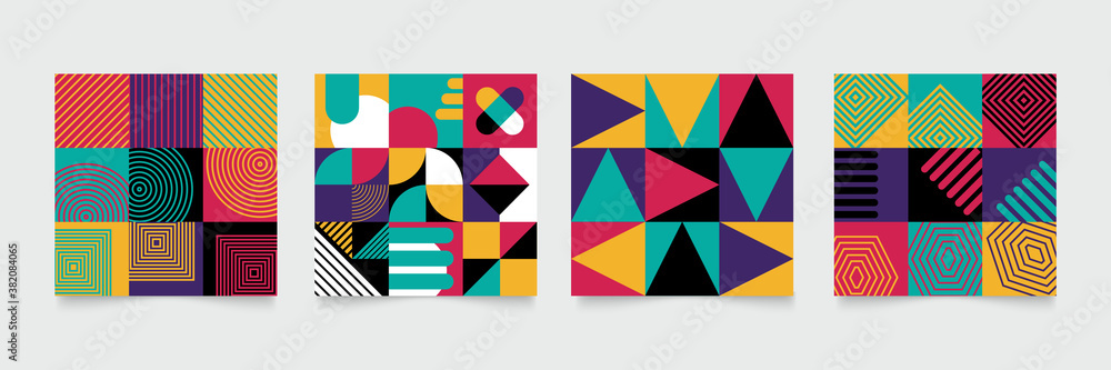 Geometry pattern design vector. Abstract background design with ...