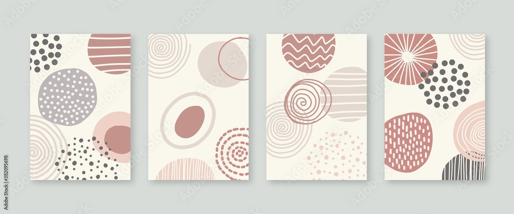 Modern minimal covers set. Contemporary poster design. Colorful vector ...