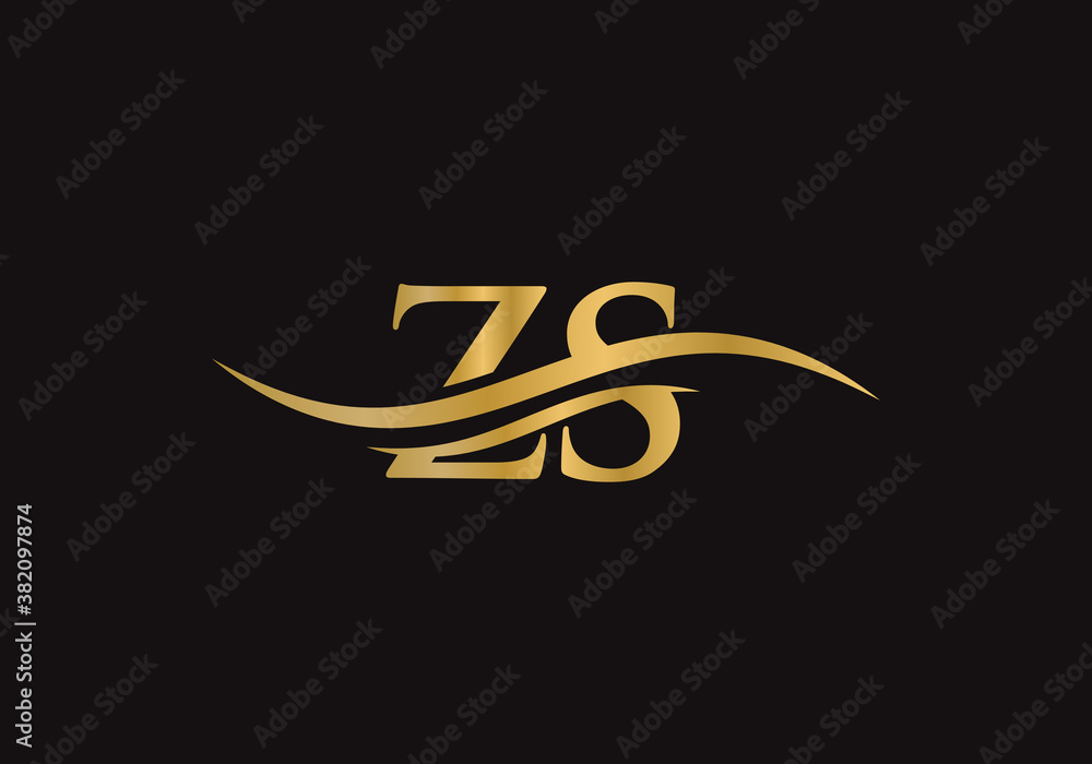 ZS Logo Vector. Letter ZS Logo Design for business and company identity ...