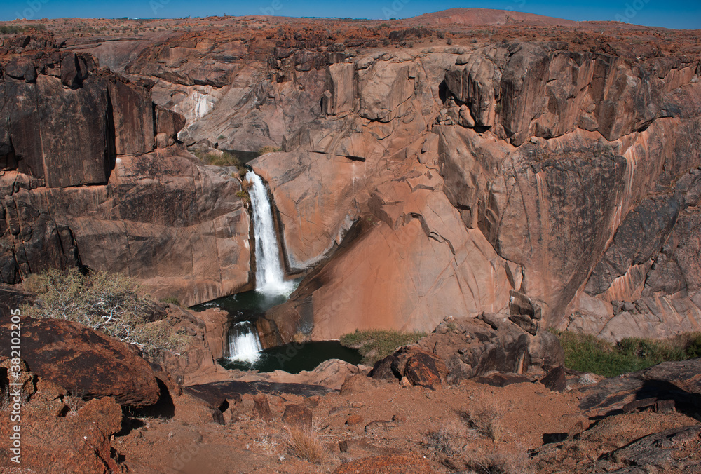 Twin waterfalls Stock Photo | Adobe Stock