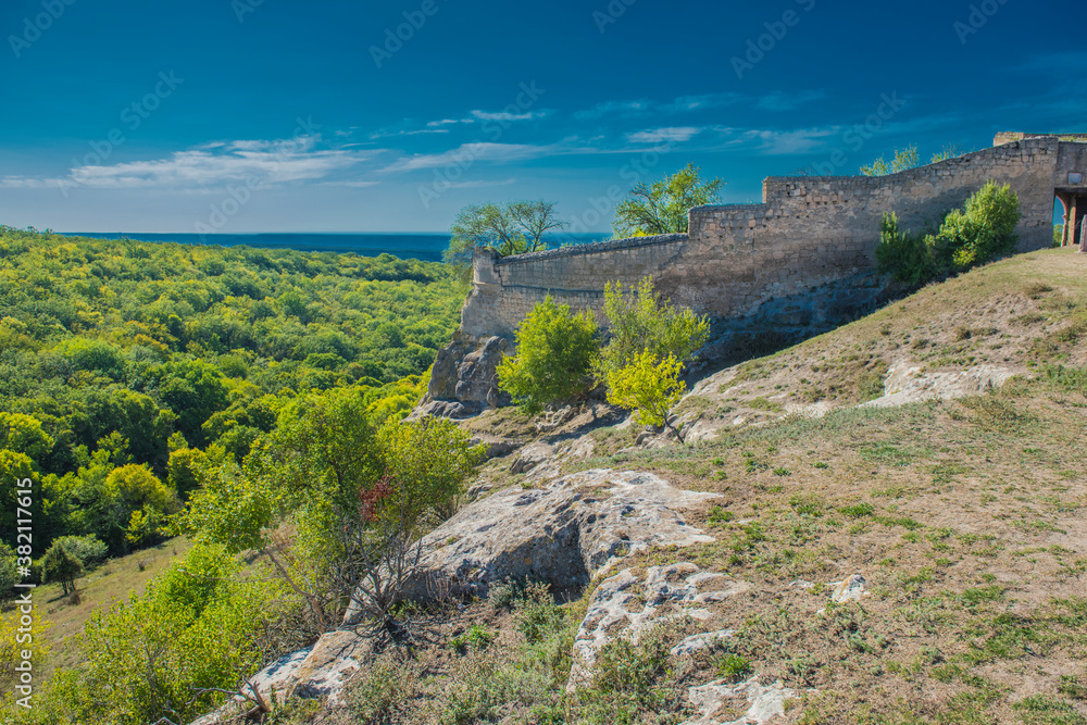 the remains of a medieval fortress city (according to other sources - a ...